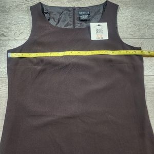 George | Dresses | Nwt George Elegant Chiffon Midi Dress Brown | Poshmark
